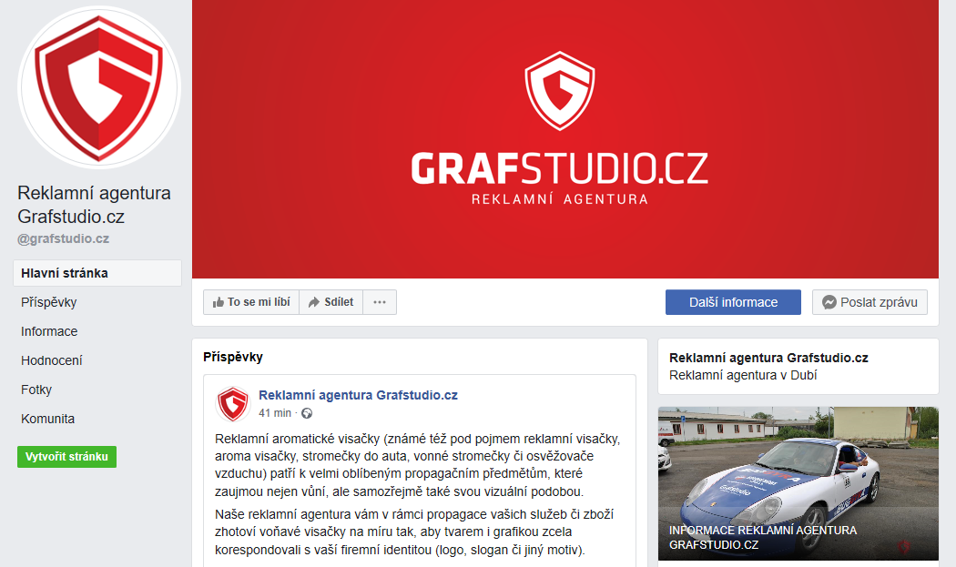 Grafstudio najdete nově i na Facebooku! | Reklamní agentura